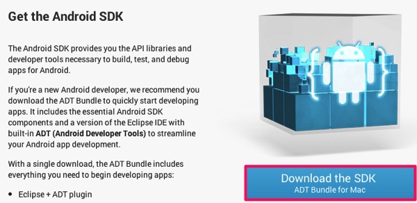 Android SDKをMacBook Airにインストール