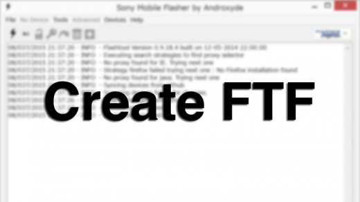 XperiFirmとFlashtoolを使ってftfを作成する方法